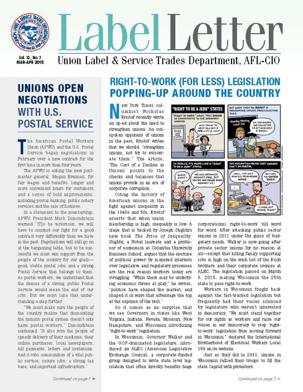 Union Label and Service Trades Department, AFL-CIO | America is at its ...