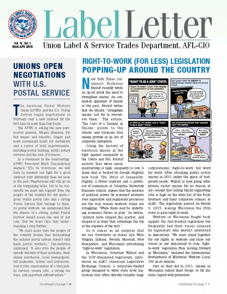 Union Label and Service Trades Department, AFL-CIO | America is at its ...